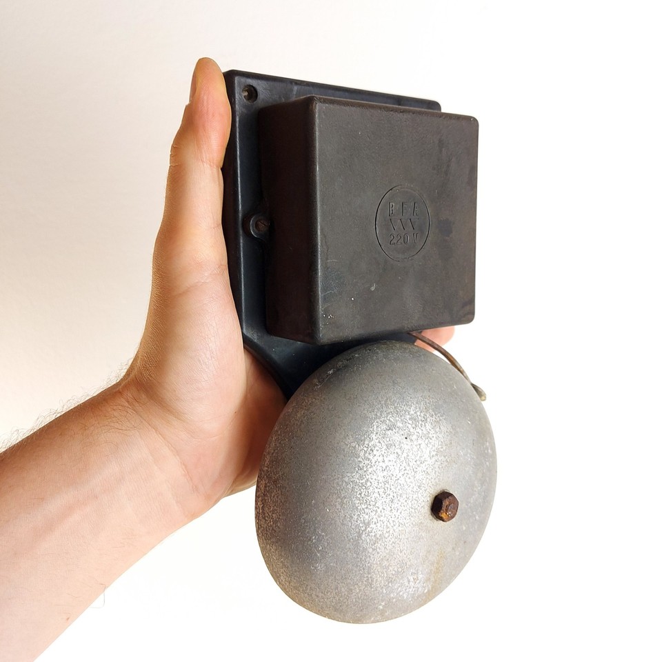 Vintage Electric Door Bell / Alarm, Large Size, Made in Hungary c.1960s ...