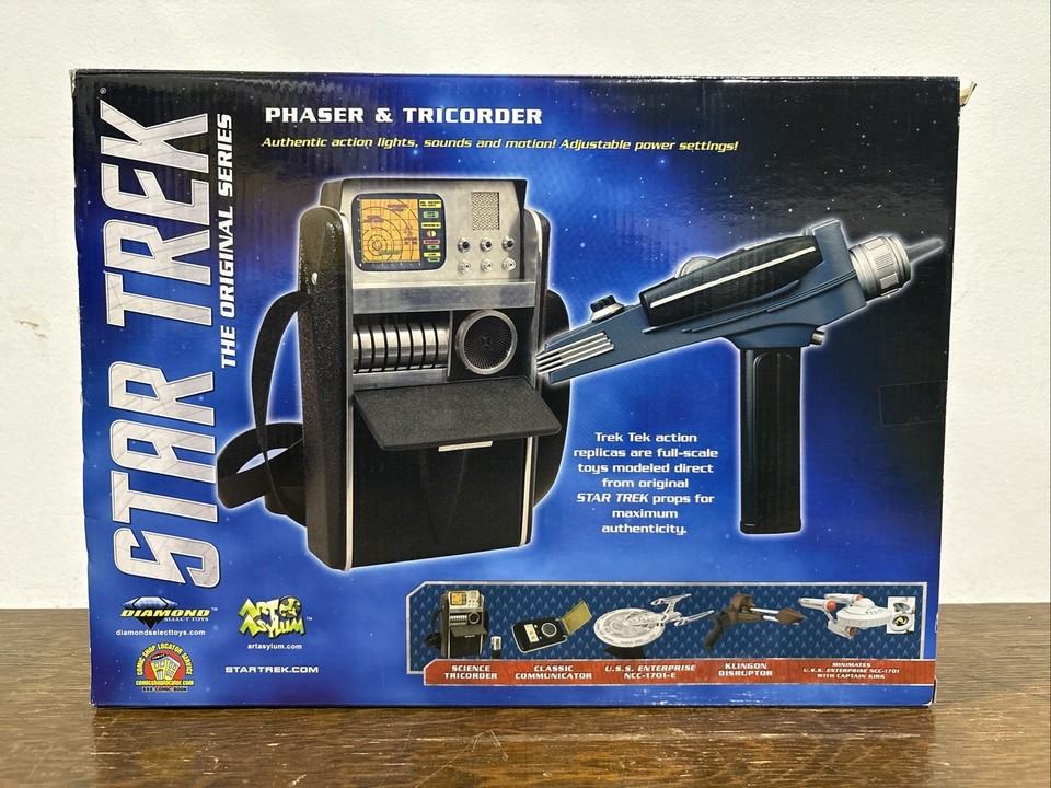 Star Trek TOS Phaser Pistol Communicator Replica Art Asylum EE ...