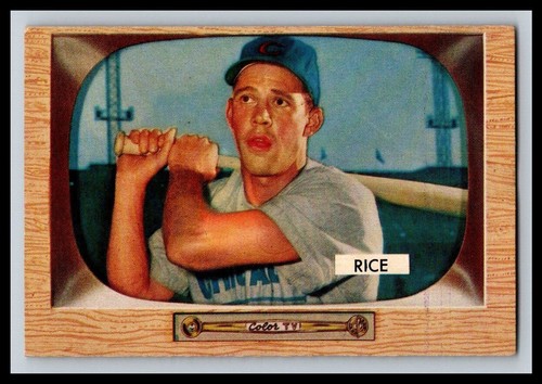 1955 BOWMAN BASEBALL # 52 HAL RICE 25759 | eBay