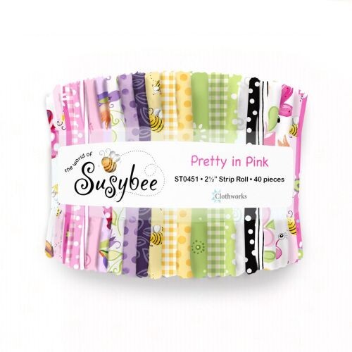 Pretty In Pink By Susybee For Clothworks - 2.5" Strips Jelly Roll | eBay