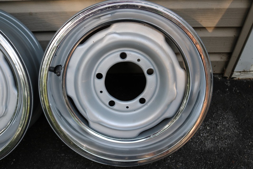 JEEP COMMANDO CJ5 CJ6 CJ7 CJ8 15X6 STEEL WHEELS 5X5.5 BC | eBay