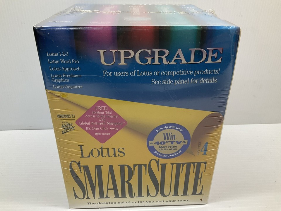 VINTAGE COMPUTER PROGRAM LOTUS SMART SUIT for Dos Windows 3.1 SEALED | eBay