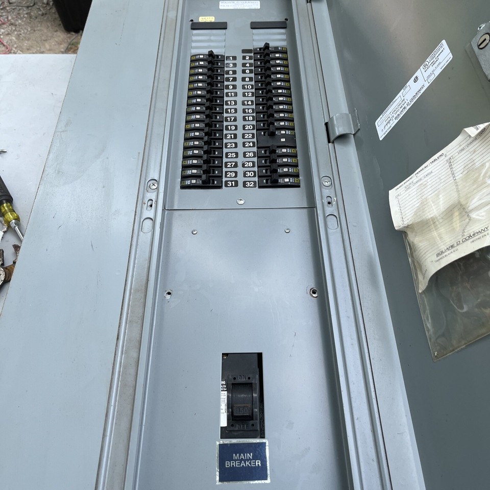 SQUARE D NQOD PANEL MCB 150A W/ Breakers Enclosure And Door 1 Phase ...