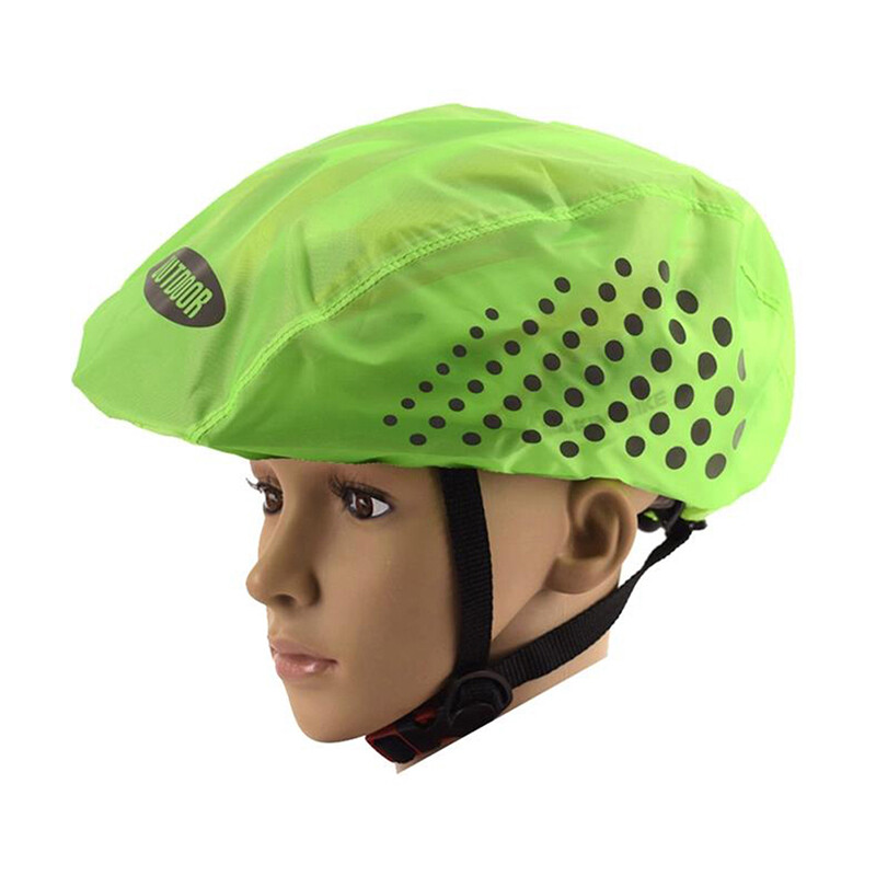 Reflective Bike Helmet Cover Waterproof Windproof Bicycle Helmet Rain ...