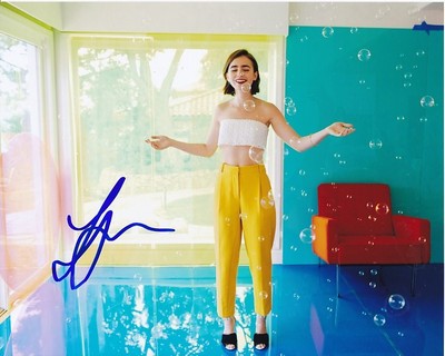 LILY COLLINS signed autographed 8x10 photo | eBay