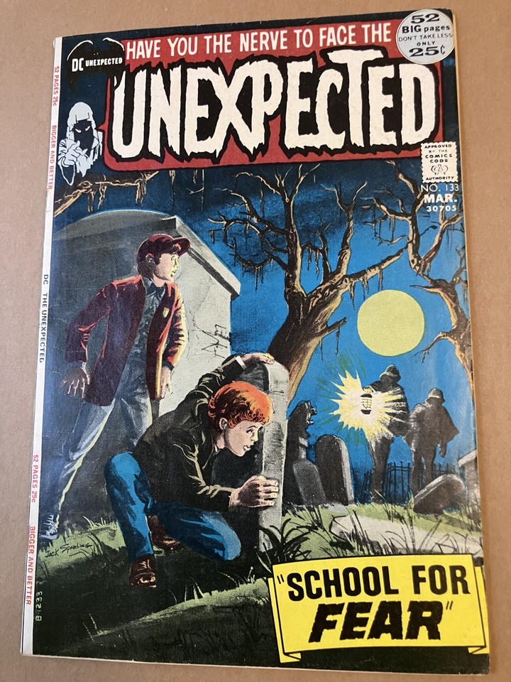 The Unexpected #133 DC Comics Bronze Age Horror Grey Tone cover 1972 VF ...