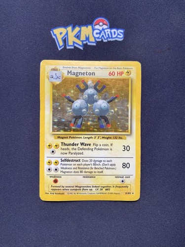 Pokémon TCG Magneton Base Set 9/102 Holo Rare HP. | eBay UK