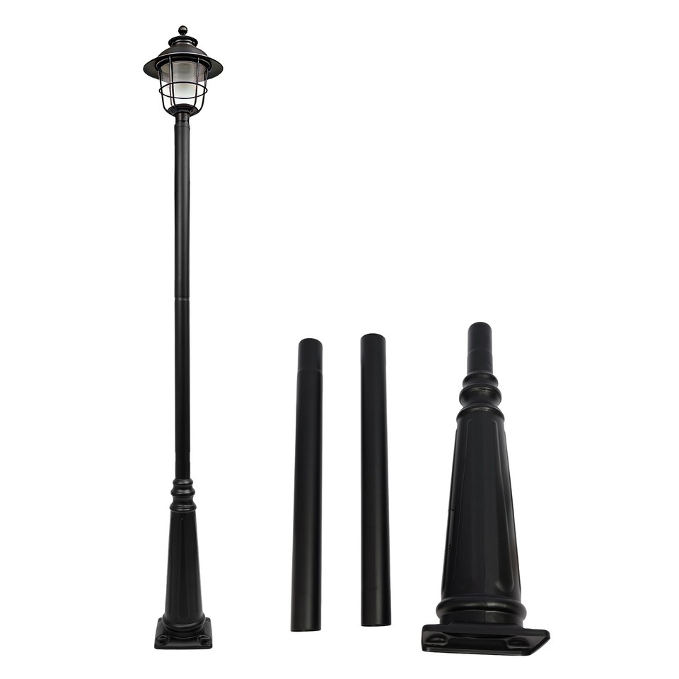 Outdoor Split Street Light Pole, Durable Iron Lamp Post for Stability ...
