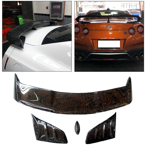 Carbon Fiber Fit Nissan GTR R35 2008-2024 Forged CF Rear Trunk Lip ...