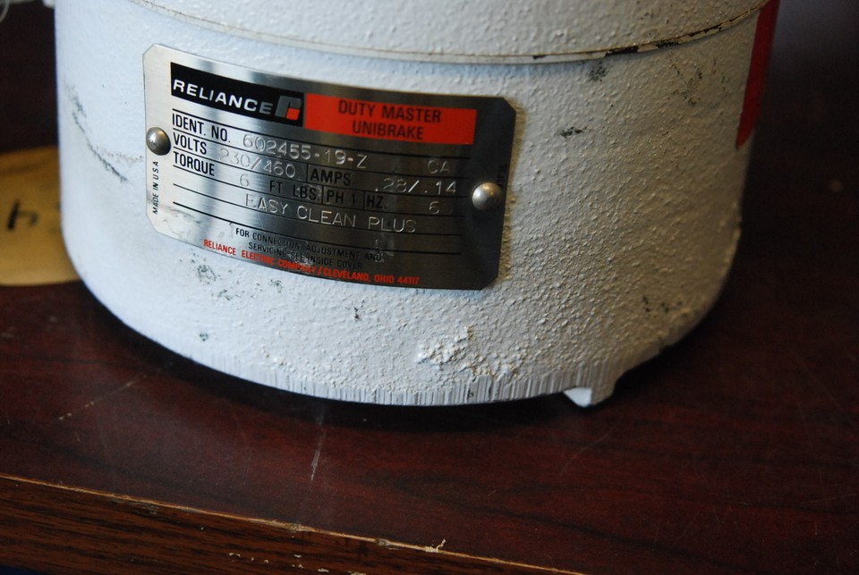 RELIANCE UNIBRAKE 602455-19-Z 230/460V, 6 ft/LBS, New no Box | eBay
