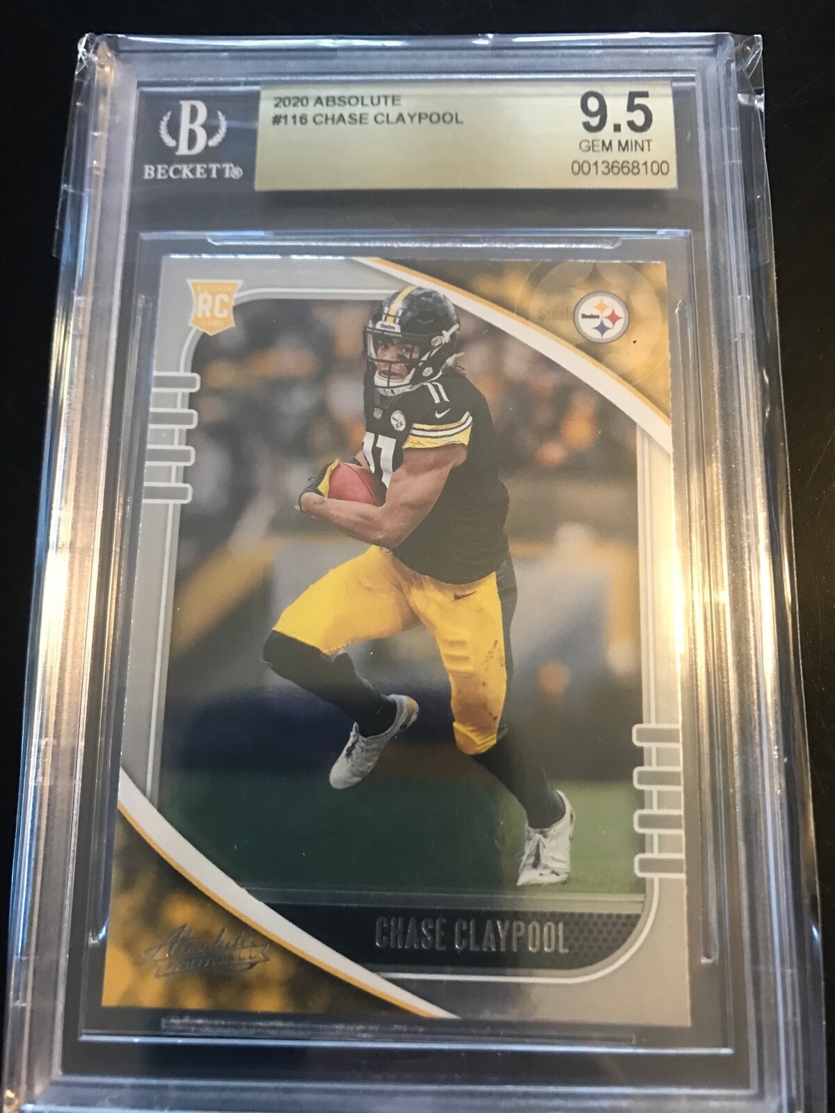 2020 Panini Absolute Chase Claypool #116 Rookie RC - BGS 9.5 GEM MINT ...
