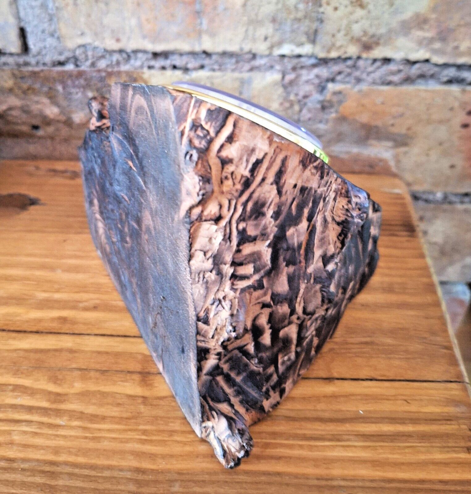 Unique Hand Crafted Mantel/Desk Clock - Made From Apple Tree Log | eBay UK