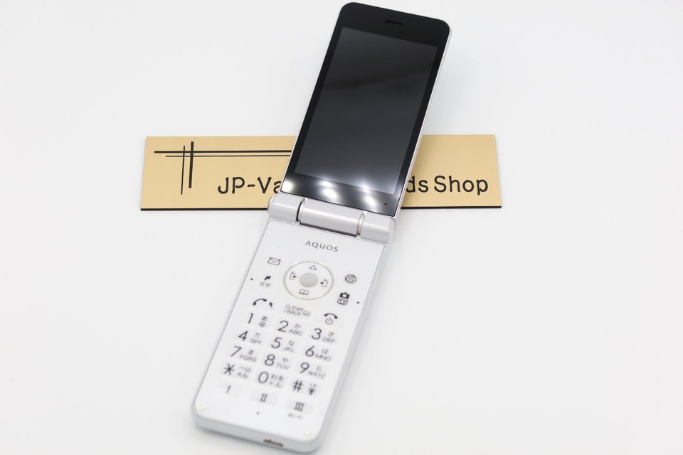 [C] SHARP AQUOS Keitai 2 601SH 602SH White Flip phone Unlocked SIM Free ...