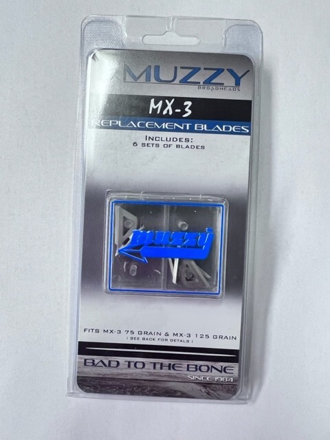 Muzzy - Replacement Blades for MX-3 75 gr, 125 gr, CrossKill 125 ...