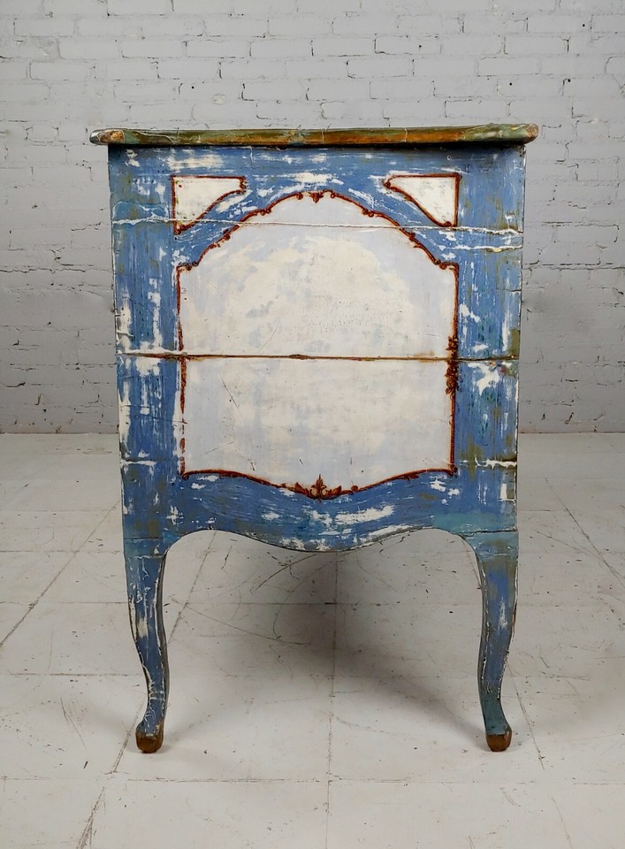 18th Century Swedish Gustavian Blue Painted Commode | eBay