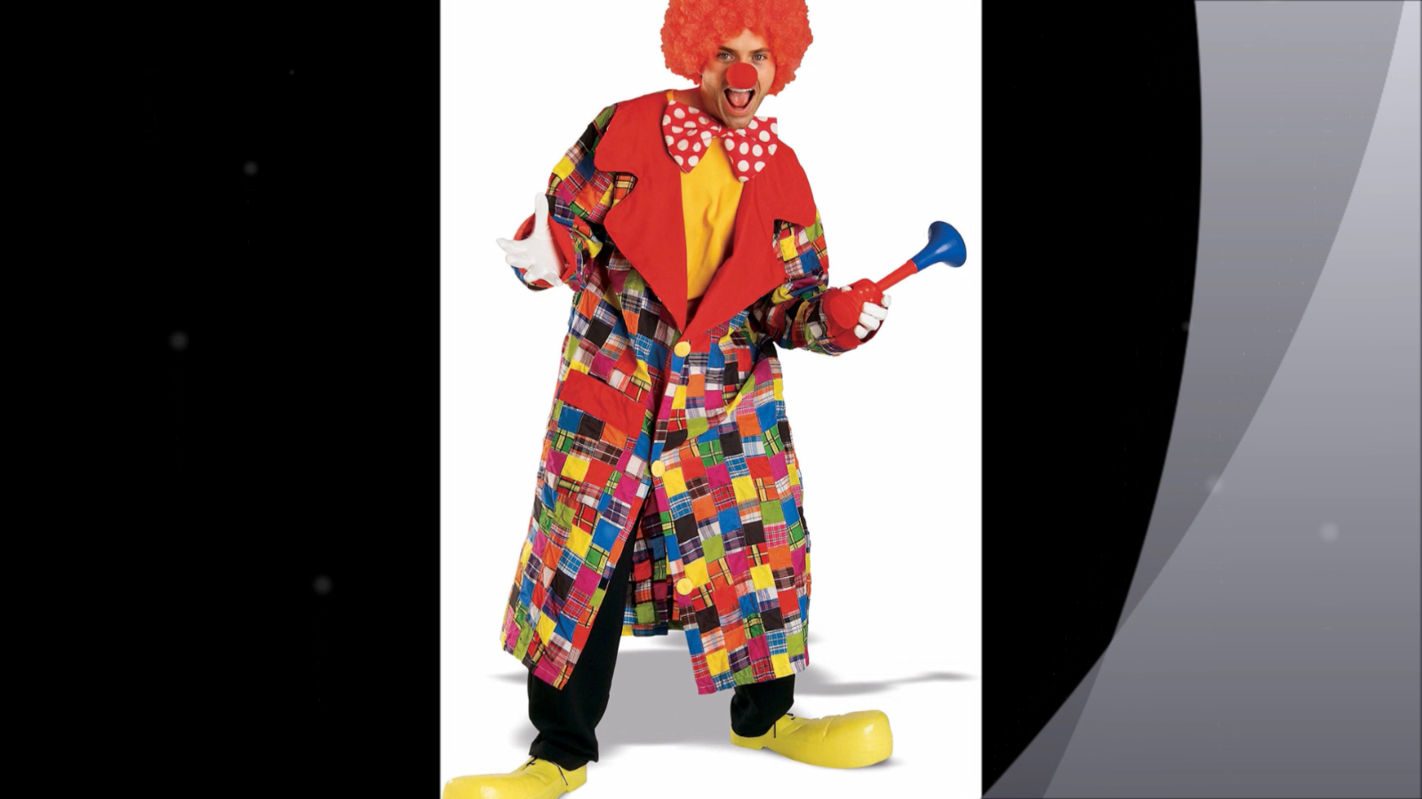 Adult Patches The Clown party entertainer costume long coat jacket ...