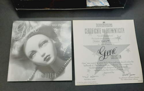 NEW Gene Doll Outfit GOLD SENSATION 16" Fashion Doll / Shipper Box ...