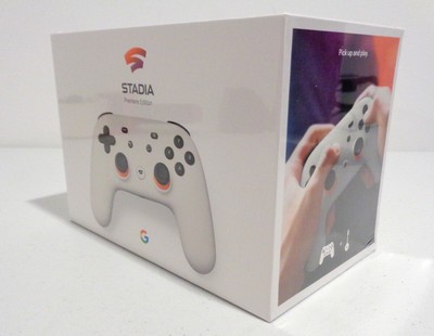 Google Stadia Premiere Edition White Controller + Chromecast Ultra NEW ...
