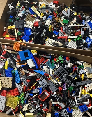 Lot of LEGO bricks blocks over 2 Lbs pounds Assortment parts NO mini ...