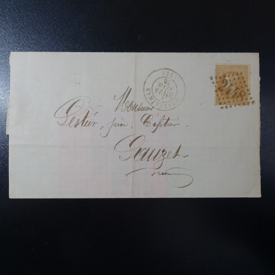Napoleon N° 28A On COVER used Lozenge Gc 2448 Montélimar for Sauzet | eBay