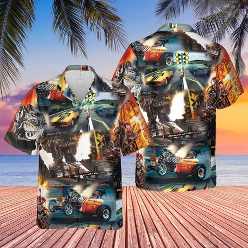 Ready To Go Drag Racing Unisex Hawaiian Shirt - Unique Apparel For Men ...