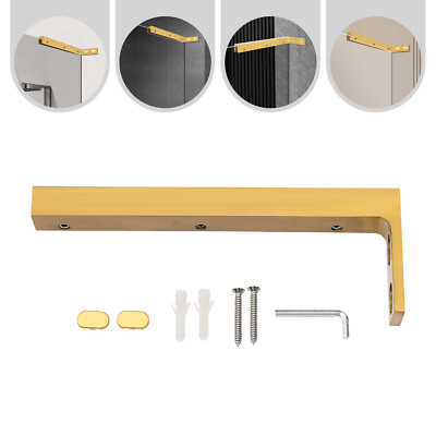 Fixed Glass Shower Panel Wall To Glass Support Bar Frameless Glass Clip ...