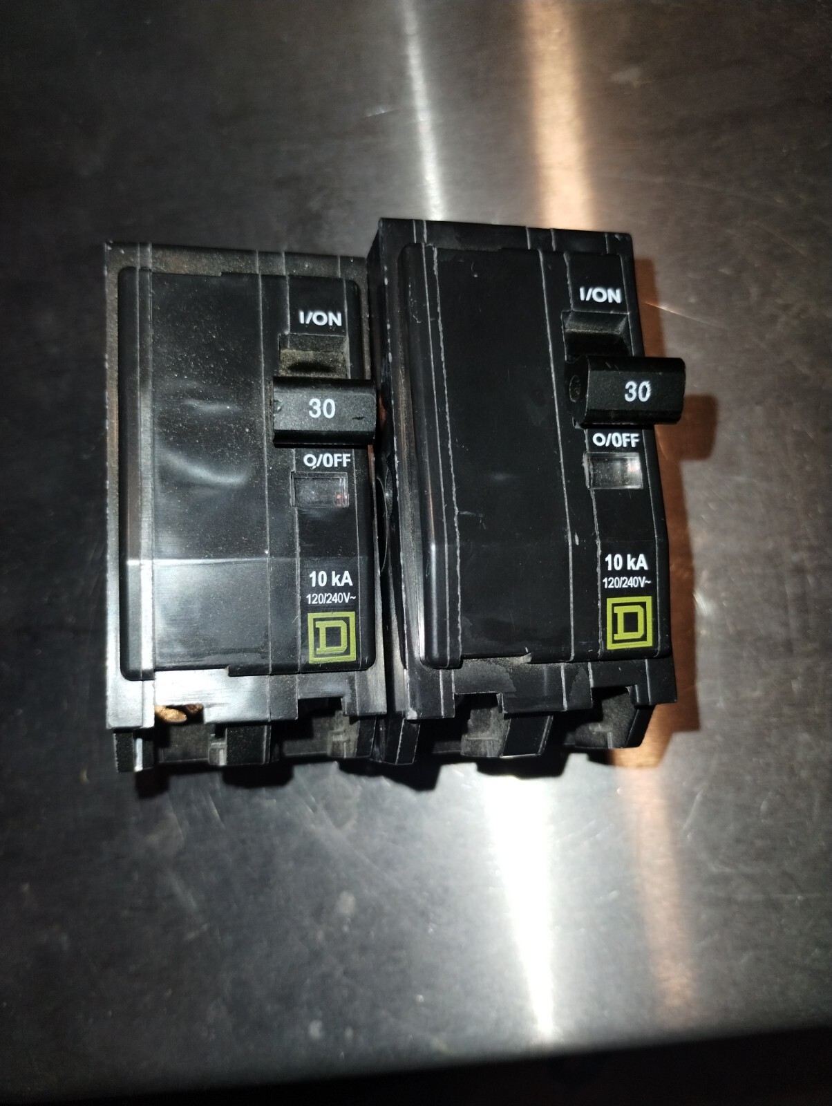 (2) New Square-D 30A 2 Pole Bolt On Circuit Breaker QOB230 30 Amp ...