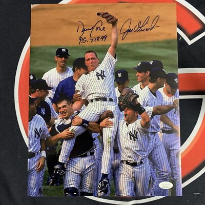 David Cone Joe Girardi Signed NY Yankees Perfect Game 11x14 Autographed ...