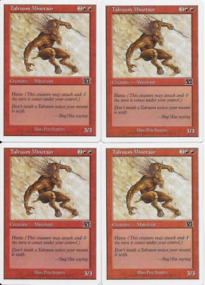 MTG: TALRUUM MINOTAUR 6th Edition COMMON; played, Excellent condition ...