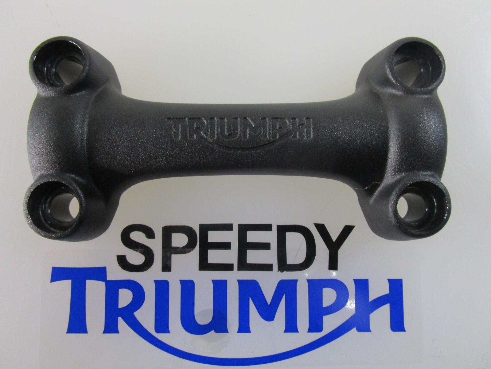 TRIUMPH BONNEVILLE BOBBER & BOBBER BLACK HANDLEBAR CLAMP & RISERS ...
