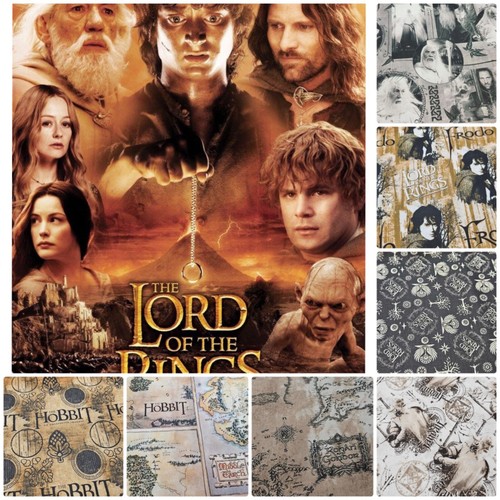 Camelot Cottons Lord of the Rings Hobbit 100% Cotton Fabrics + Panel ...