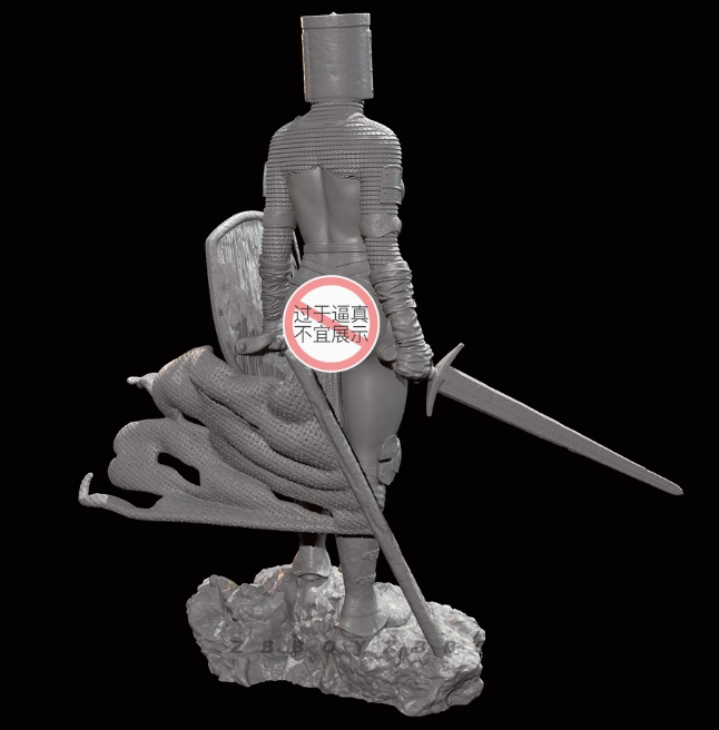 75mm Resin Knight Girl Unpainted Unassembled | eBay