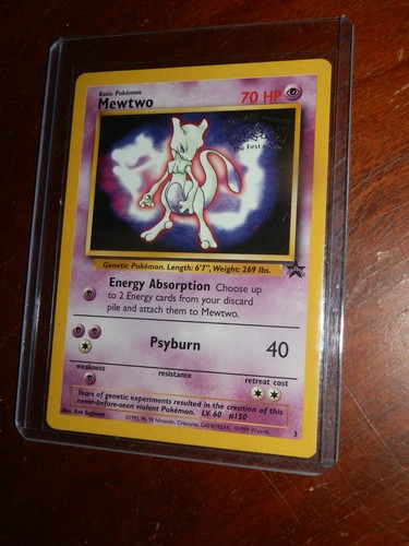1999 Pokemon Mewtwo Promo Card Warner Bros First Movie Card. LV.60 #150 ...