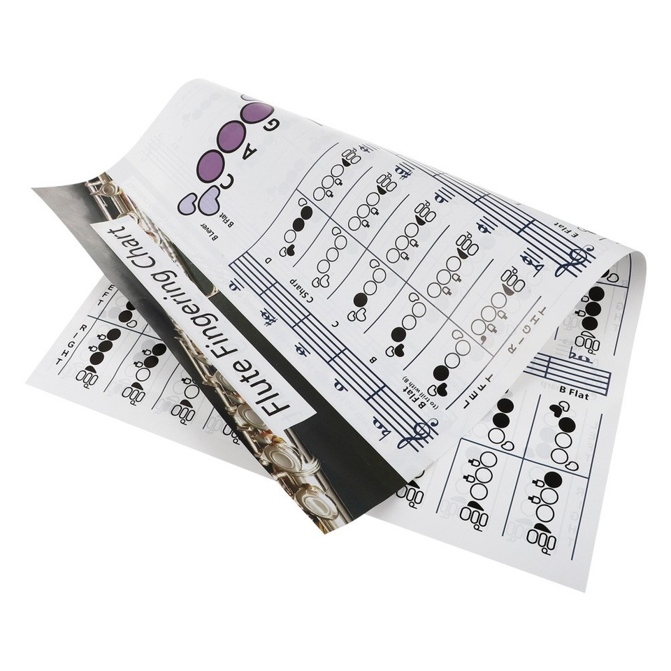 Practical Flute Finger Guide Chart Useful Flute Chord Chart for Flute ...