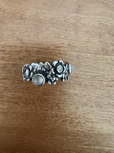 Vintage Pandora solid sterling silver & moonstone, Natures Serenity ...