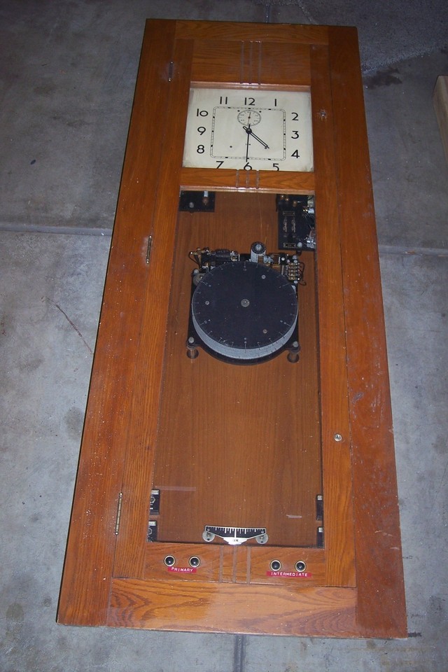 HUGE International Time Recorder IBM Wall Clock, Original Unrestored ...