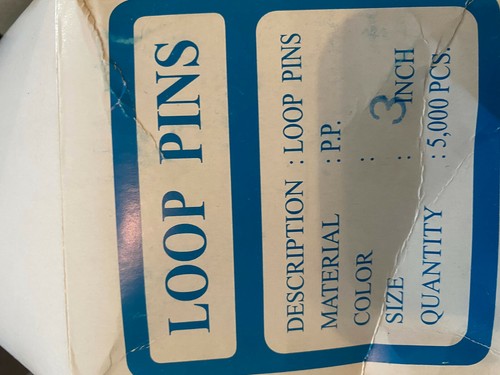 500 Pcs 3" inch Snap Lock Pin Security Loop Plastic Price Tag Fastener ...