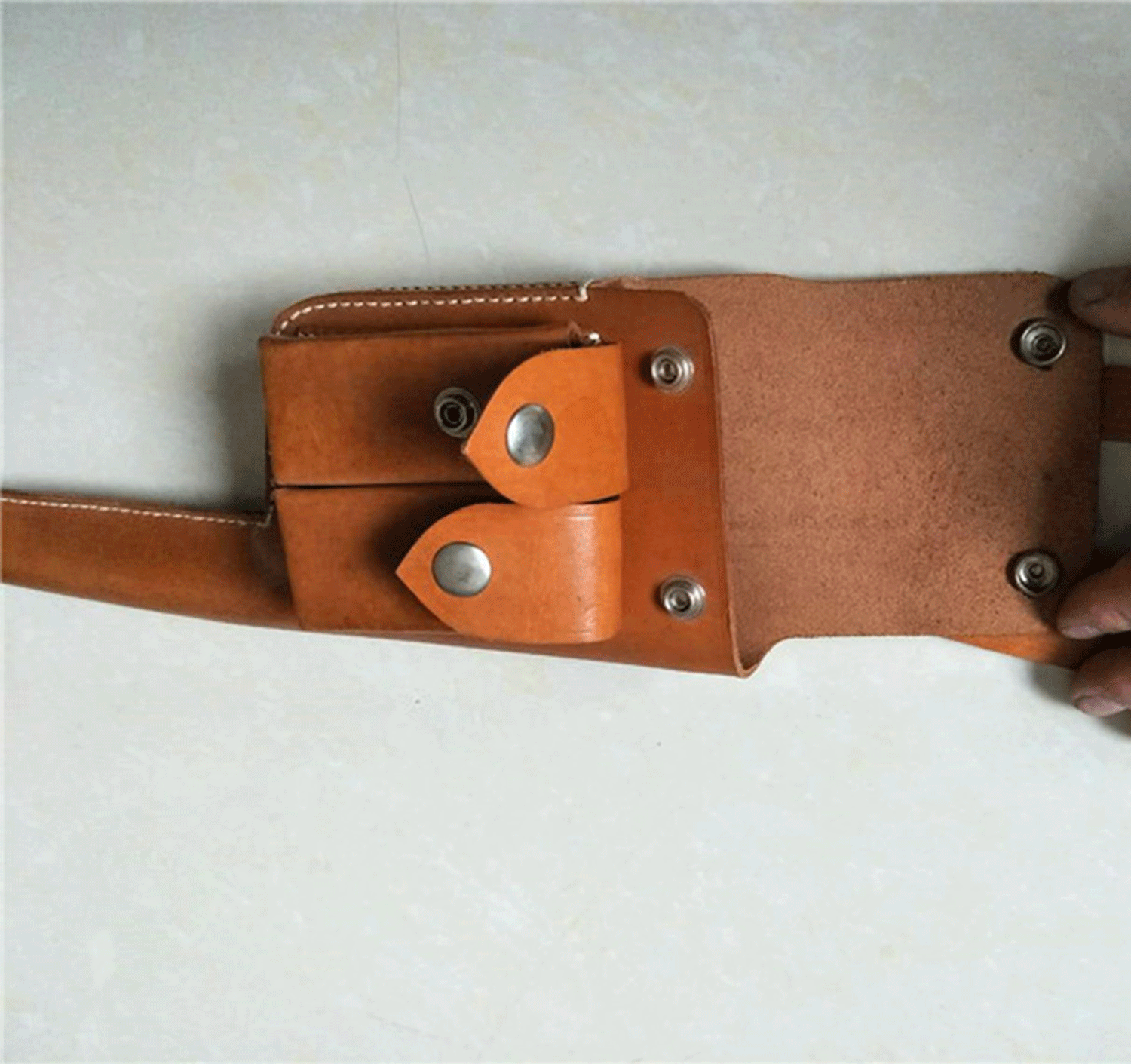 WWII Military German Mauser KMT C96 Broomhandle Leather Holster With ...