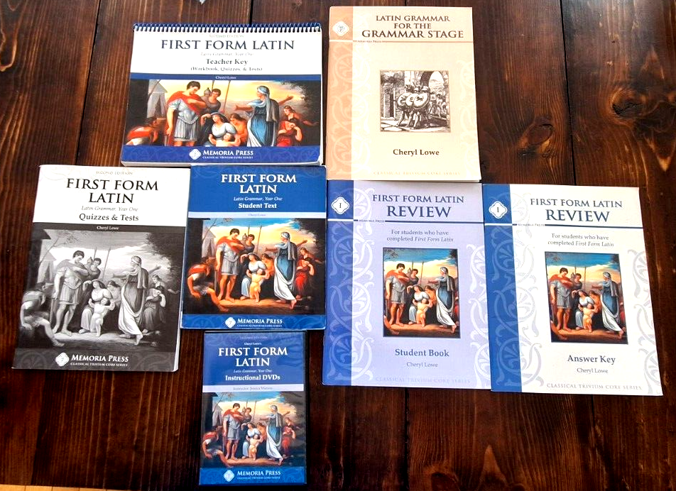 First Form Latin BUNDLE of 7 Teacher, Student Text, DVD, Tests,Review ...