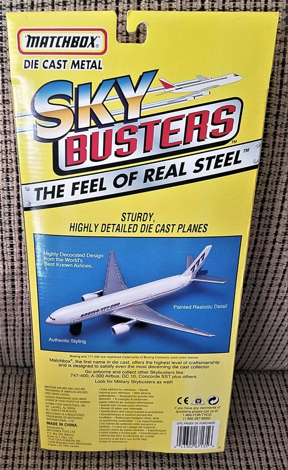MATCHBOX Diecast Metal SKY BUSTERS Toy Airplane & Helicopter Set NEW IN ...