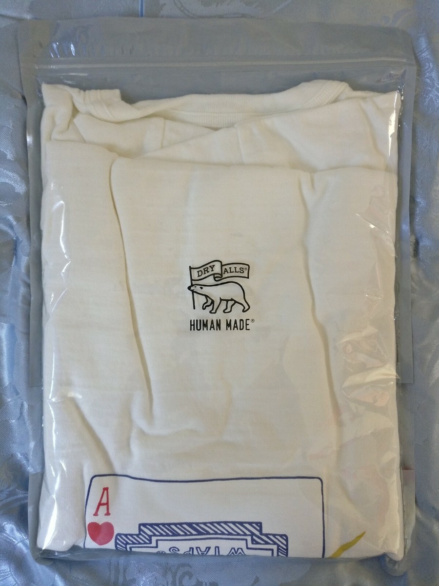 Human Made x WTAPS Ace of Hearts T-Shirt White 2XL 100 Human Made x WTAPS Ace of Hearts T-Shirt White 2XL 100