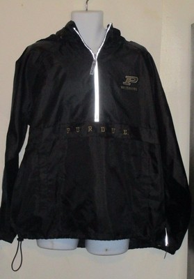 Purdue University Red Oak mens Large Hooded Jacket Windbreaker ...