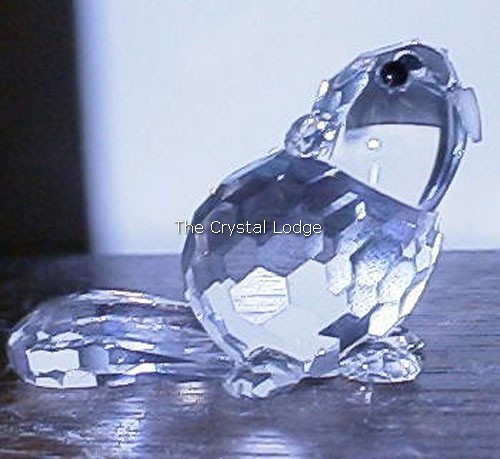 SWAROVSKI CRYSTAL BEAVER BABY SITTING 164638 MINT BOXED RETIRED RARE ...