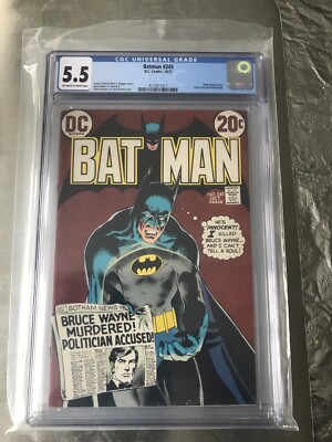 Batman #245 CGC 5.5 D.C. 1972 Robin Backup Story, Neal Adams Cover | eBay