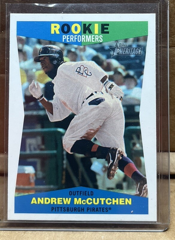 ANDREW MCCUTCHEN 2009 TOPPS HERITAGE ROOKIE PERFORMERS RC #RP-03 ...