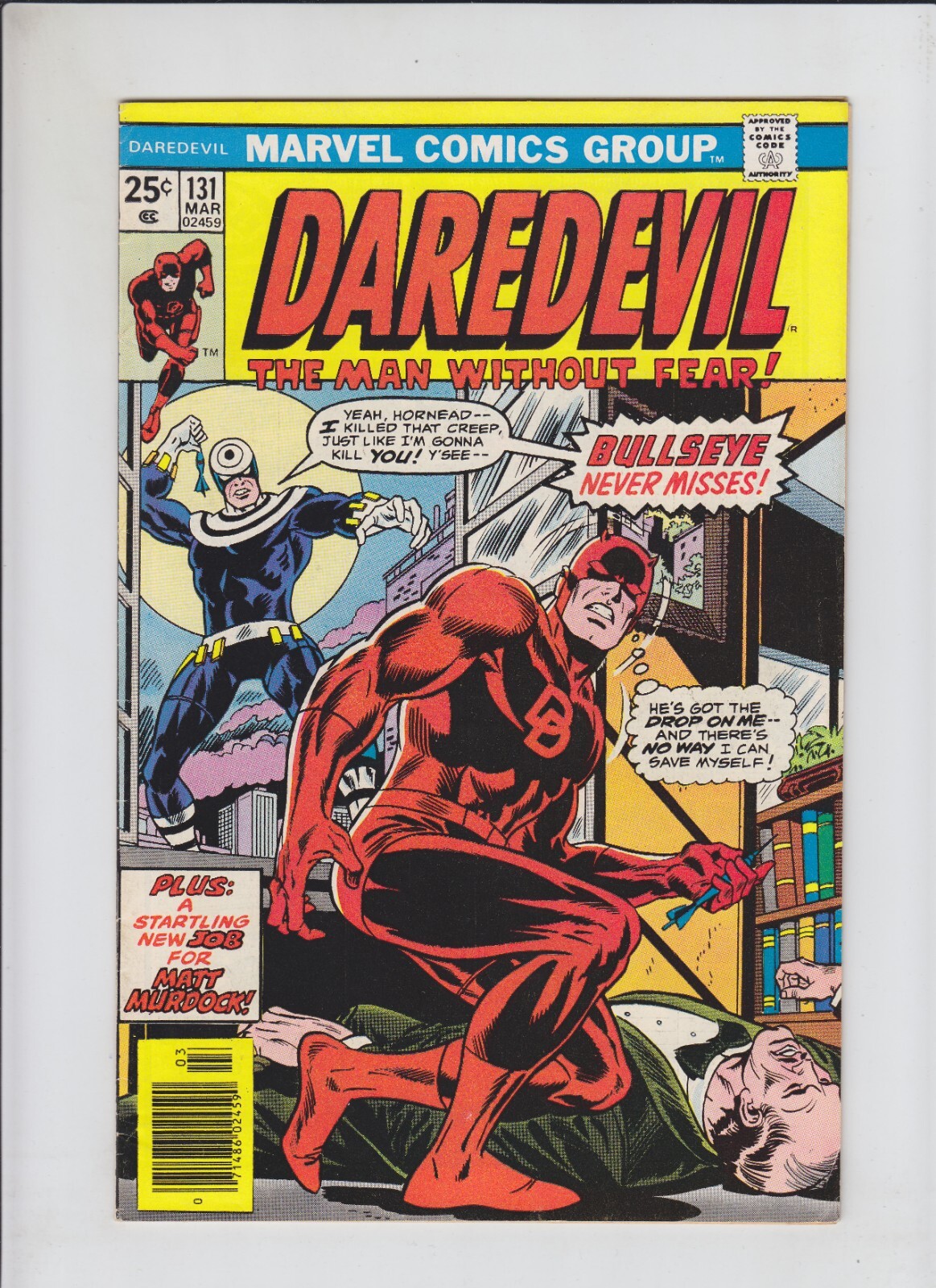 Daredevil #131 FN; Marvel | 1st appearance of Bullseye - Origin of ...