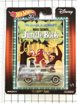Hot Wheels 2017 Pop Culture, '55 Chevy Panel, Disney Jungle Book, lime ...