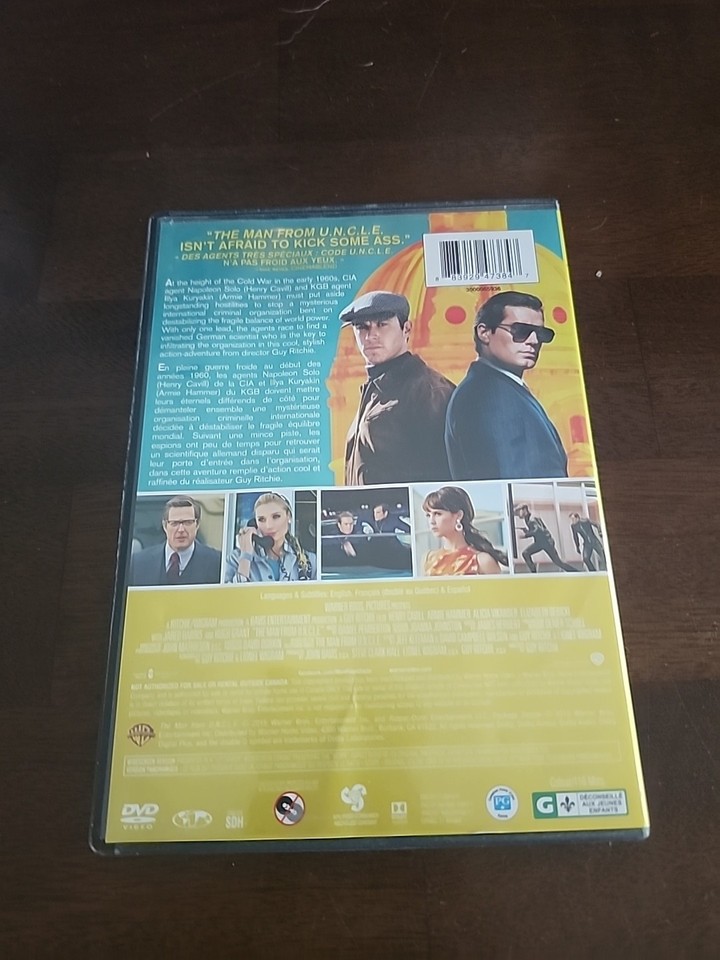 1.1 The Man From U.N.C.L.E. (DVD, 2015, 2-Disc Set, Canadian Bilingual ...