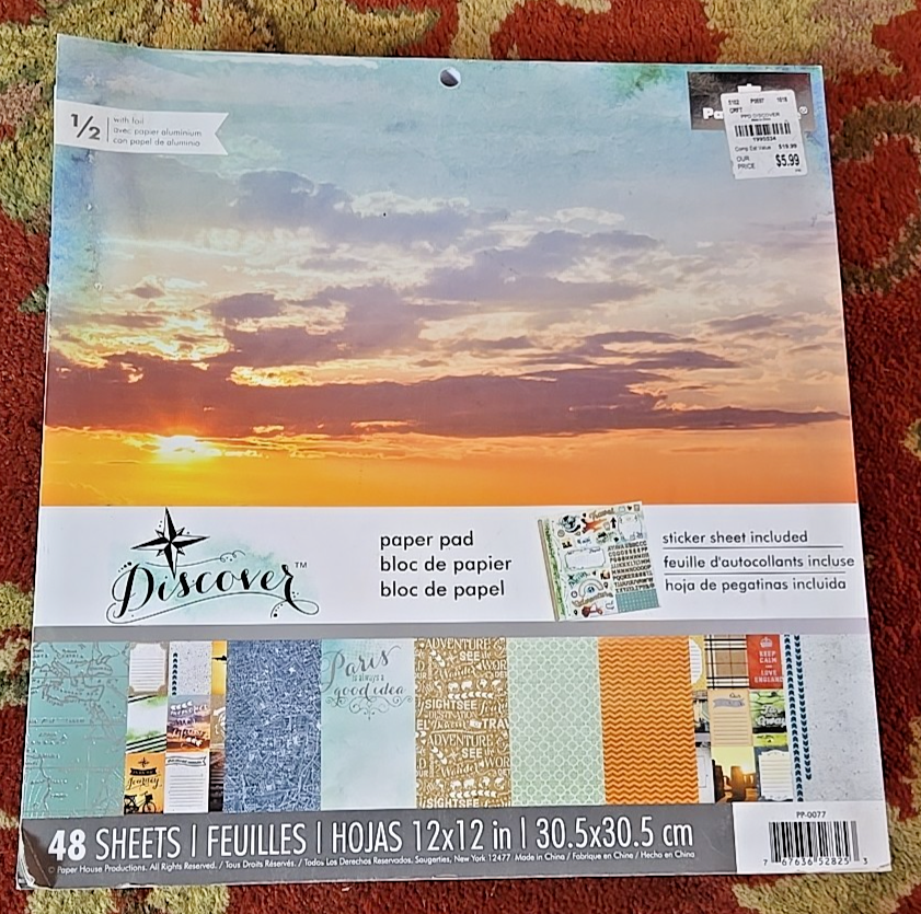 K & Company Craft Smart Paperhouse 12 x 12 Design Paper Pad Lot of 5 ...