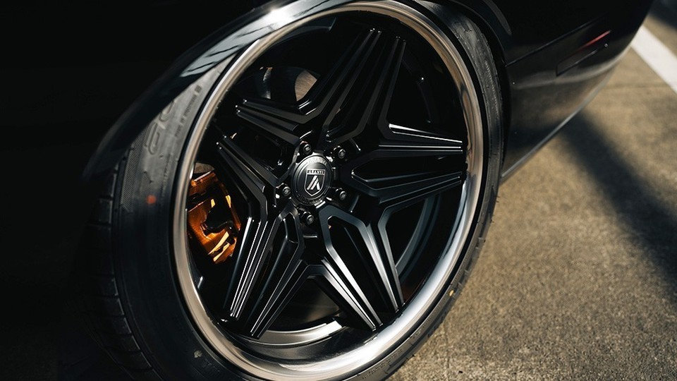 20x10.5"Asanti Wheels ABL-46 Duke Satin Black with DDT Lip Rims (S03 ...